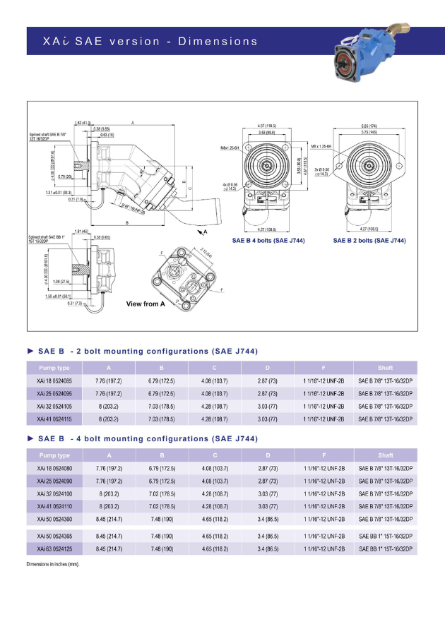 Bơm thủy lực XAi Hydroleduc